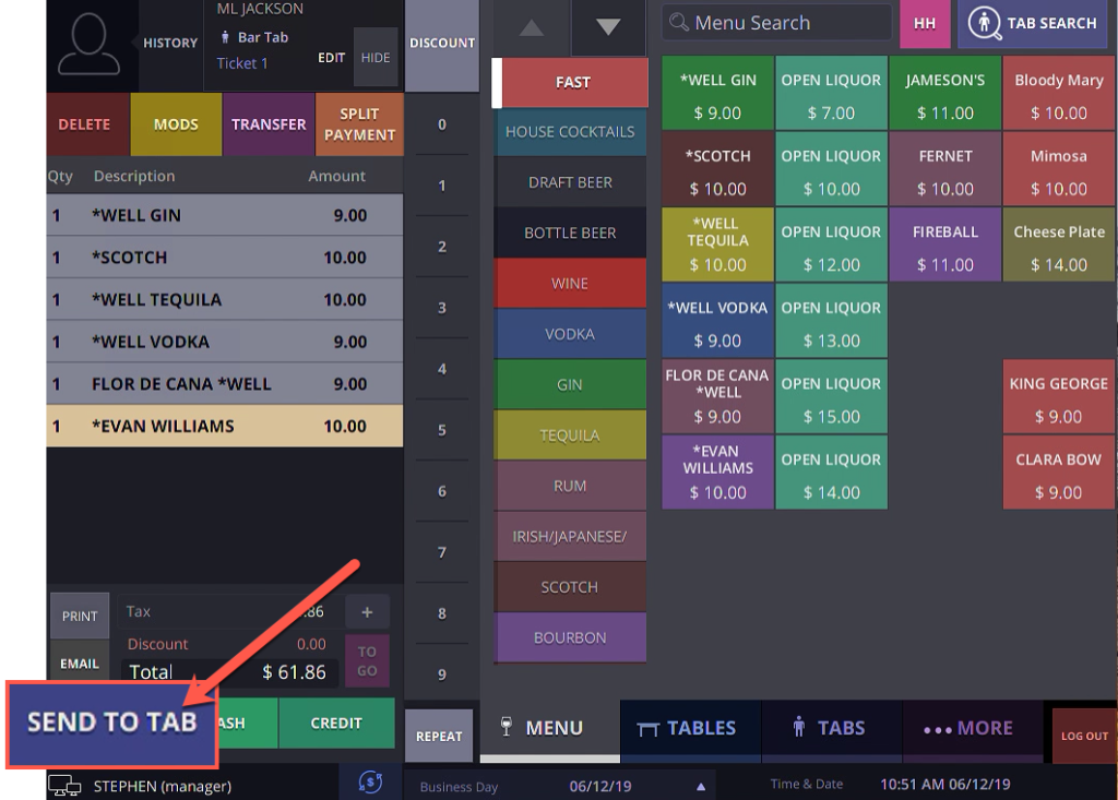 How To Start a Tab - Smarttab Support