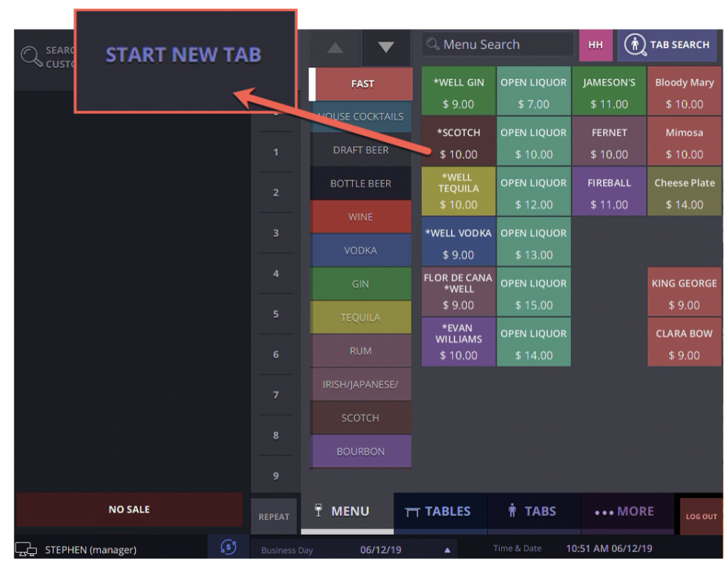 How To Start a Bar Tab - Smarttab Support