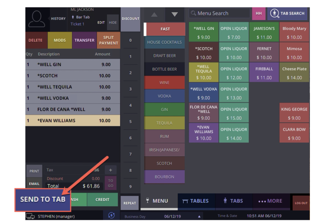 How To Start a Bar Tab - Smarttab Support