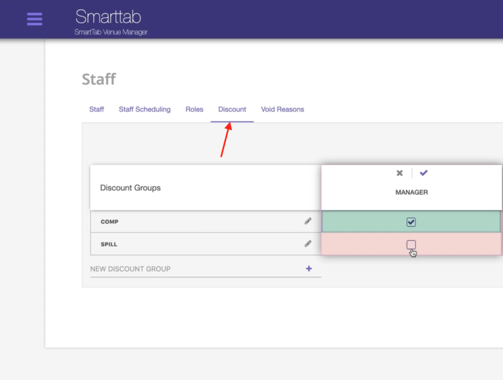 How to Add A Discount Reason - Smarttab Support