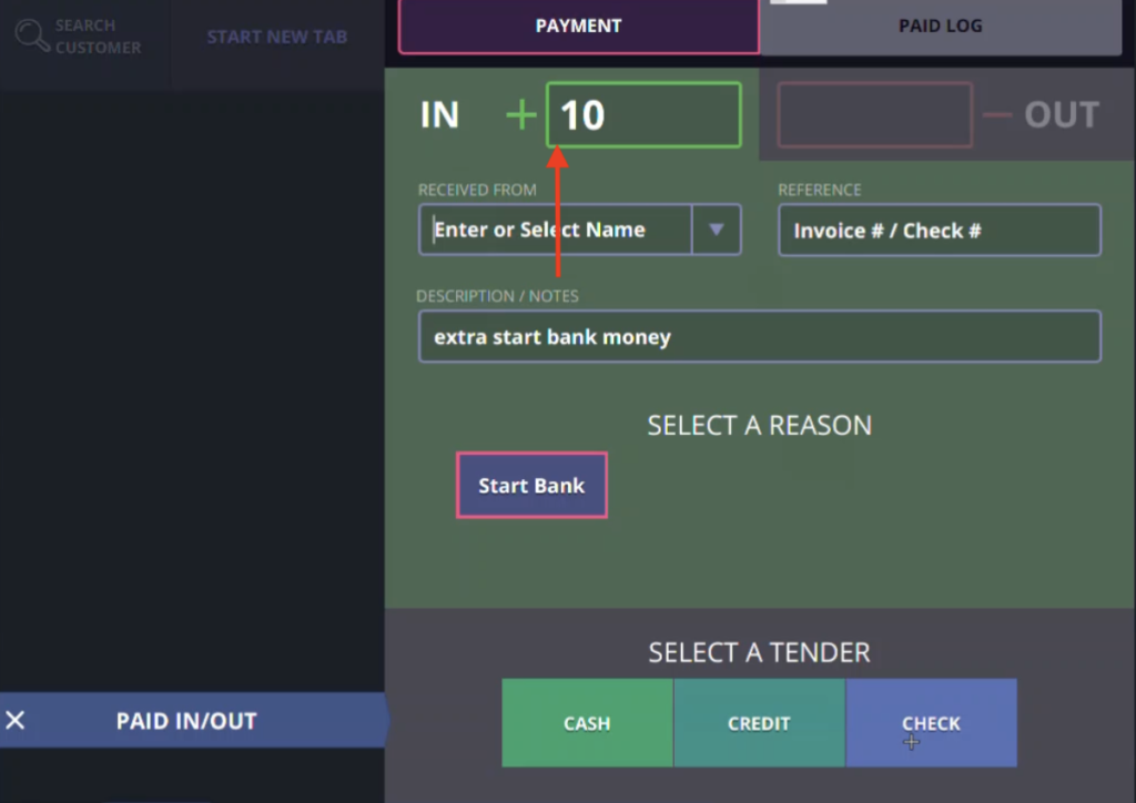 How to use paid in/paid out and how to add more paid in/paid out ...