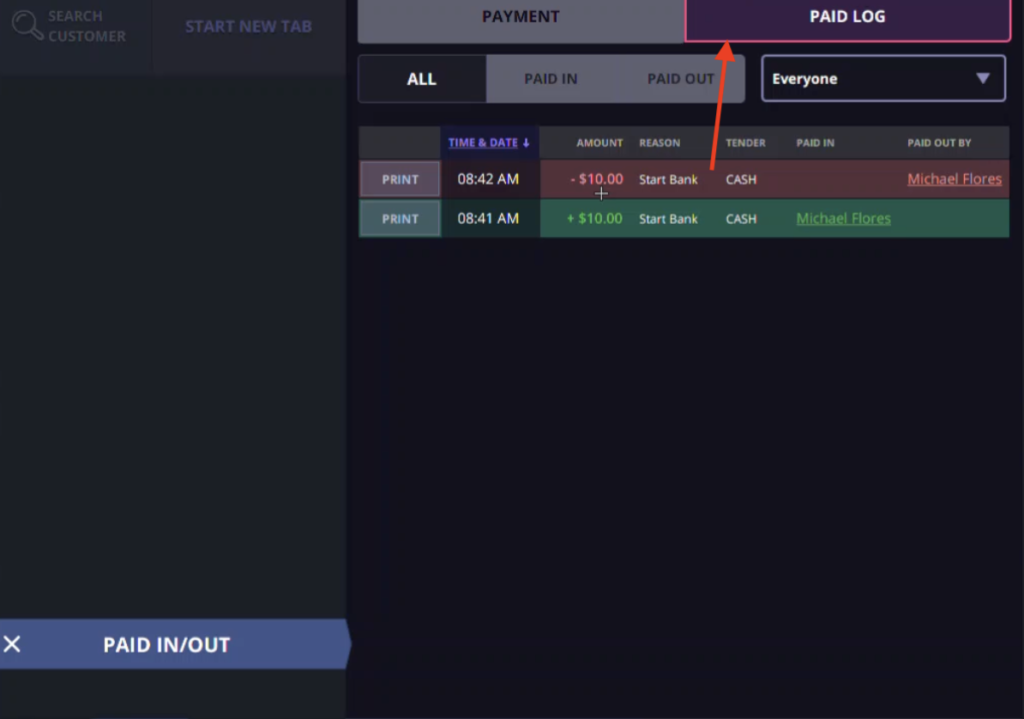 How to use paid in/paid out and how to add more paid in/paid out ...