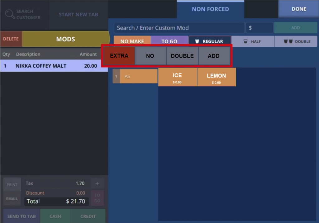 How to Create and Use Modifications (MODS) on your POS terminal ...