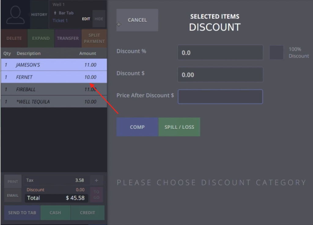 How to Process A Discount or Void - Smarttab Support