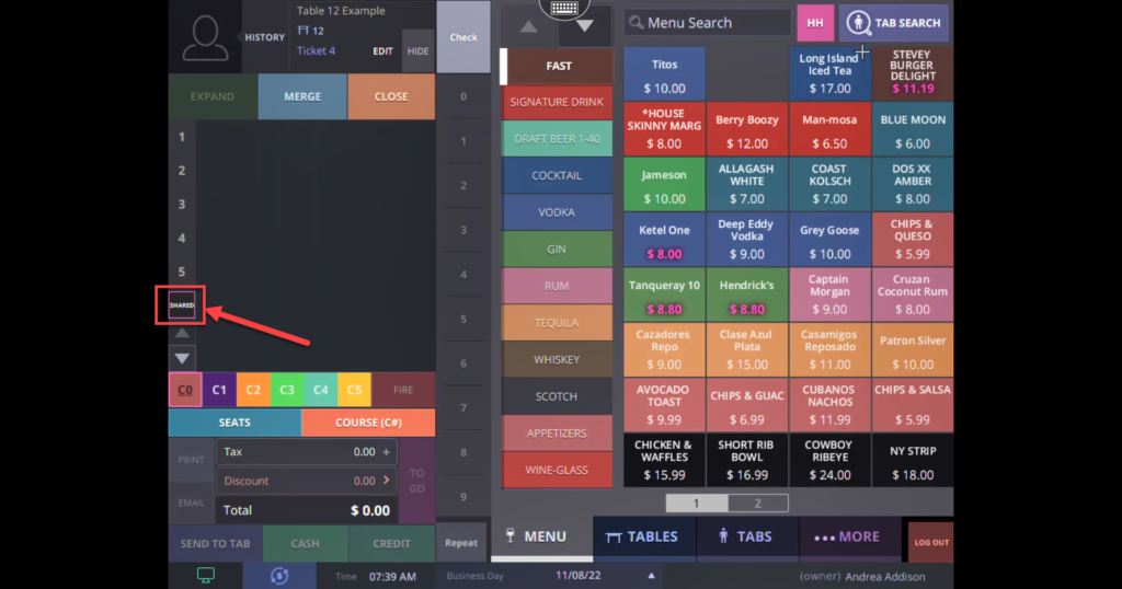 How to Use Seating - Smarttab Support